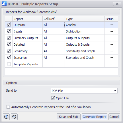 Creating Multiple Reports