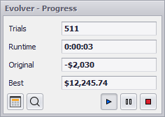 Evolver Progress Window